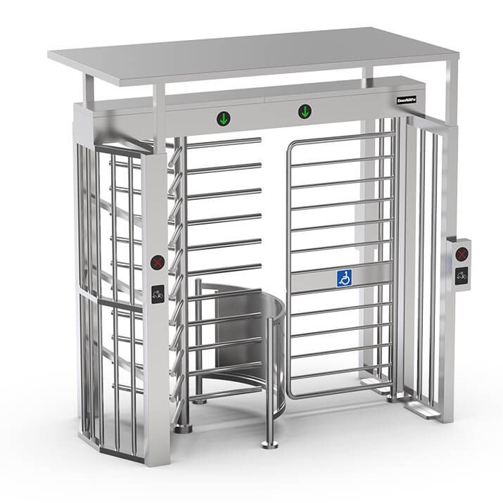 Canopy Full Height Turnstile With Wheelchair Gate DS408FS - Global ...